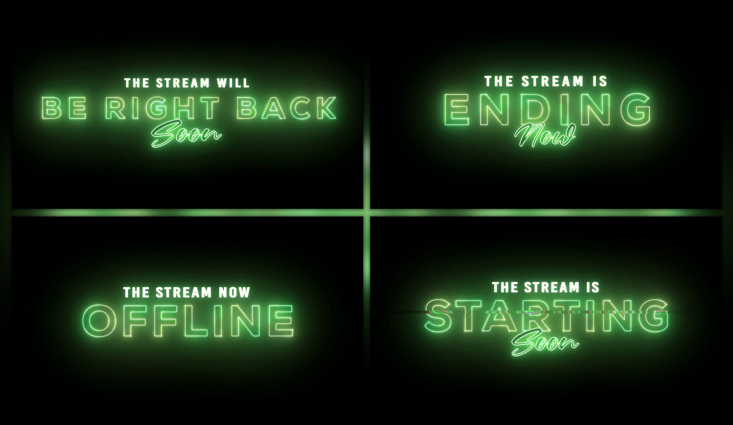 4x Twitch Stream Scenes ~ 3 Animated + 1 Offline Banner ~ Pixel Art ...