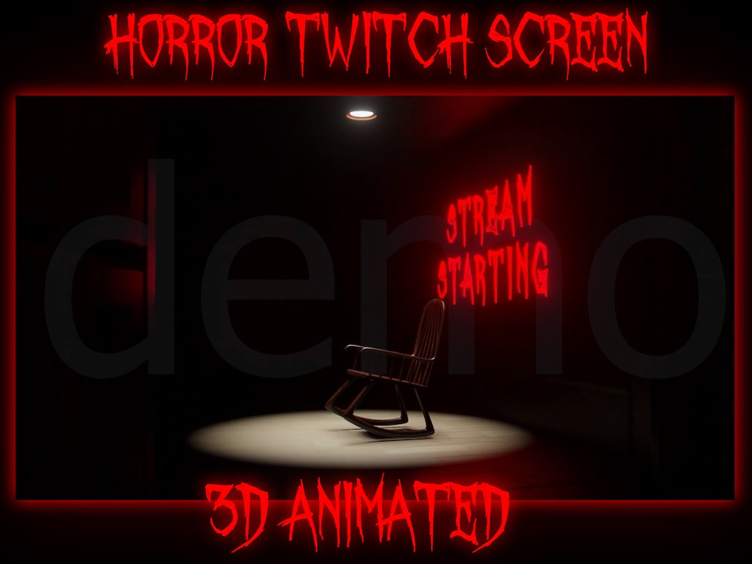 3d Animated Twitch Overlay Horror, Dark & Scary Stream Scenes- Starting ...