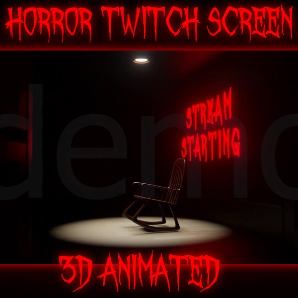 Twitch Horror Animated Starting Screen - Etsy
