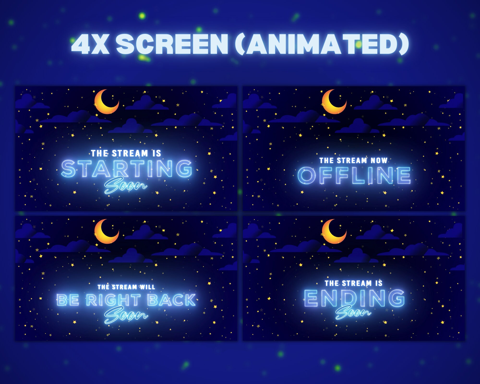 Animated Twitch Screens / RGB / Twitch Screens / Animated Starting Soon ...