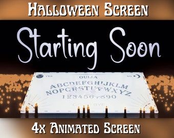 Ouija Board Animated Stream Screens Cute and Spooky Halloween Offline ...