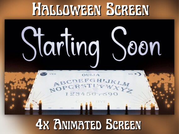 Ouija Board Animated Stream Screens Cute and Spooky - Etsy