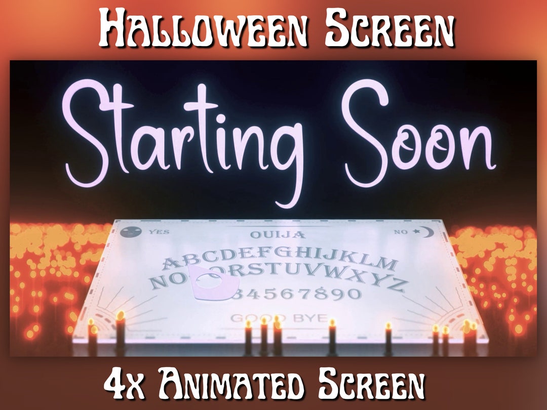 Animated Twitch Screen Goth Horror Stream Screen - Premade Screen ...