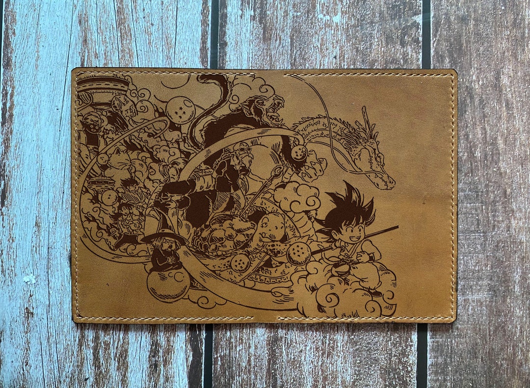 DBZ Leather Passport Wallet, Customized Manga Leather Wallet, DBZ ...