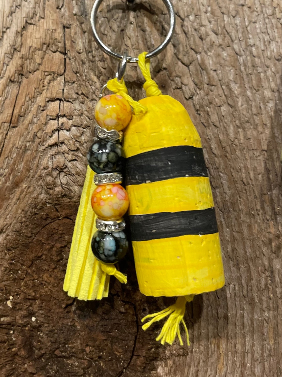 Buoy Keychain Add Some Bling Recycled and Beaded - Etsy