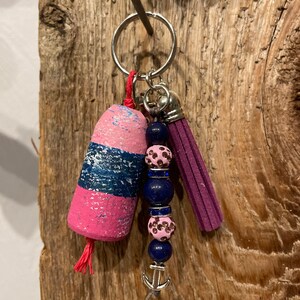 Buoy Keychain Add Some Bling Recycled and Beaded - Etsy