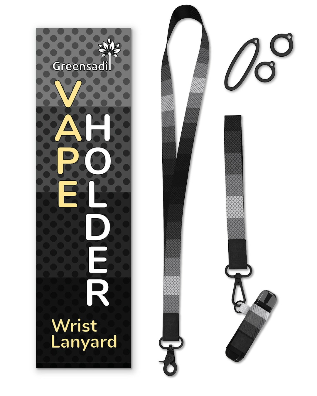 Vape Lanyard Holder and Vape Wristband Vape Holder Necklace Wristband W ...
