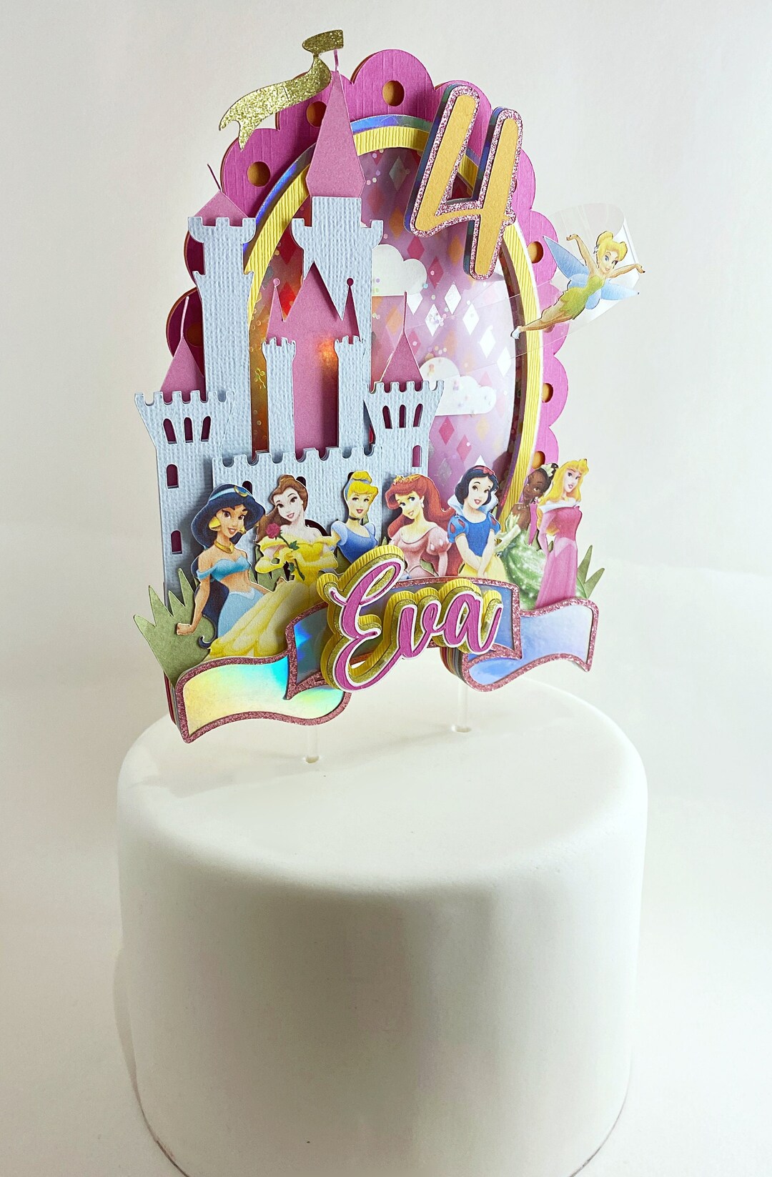Disney Princesses Customized Cake Topper - Etsy