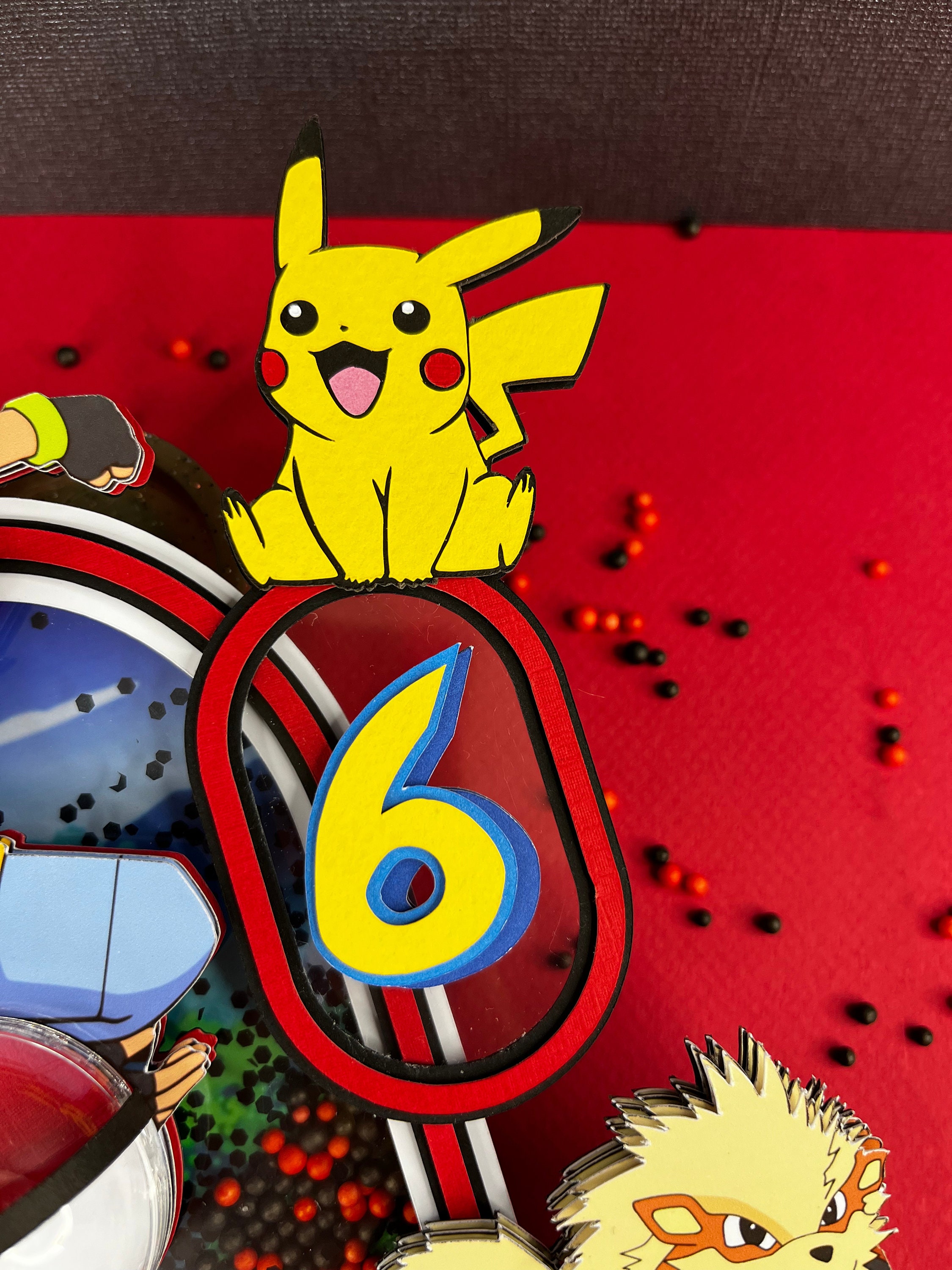Pokemon Customized Cake Topper - Etsy