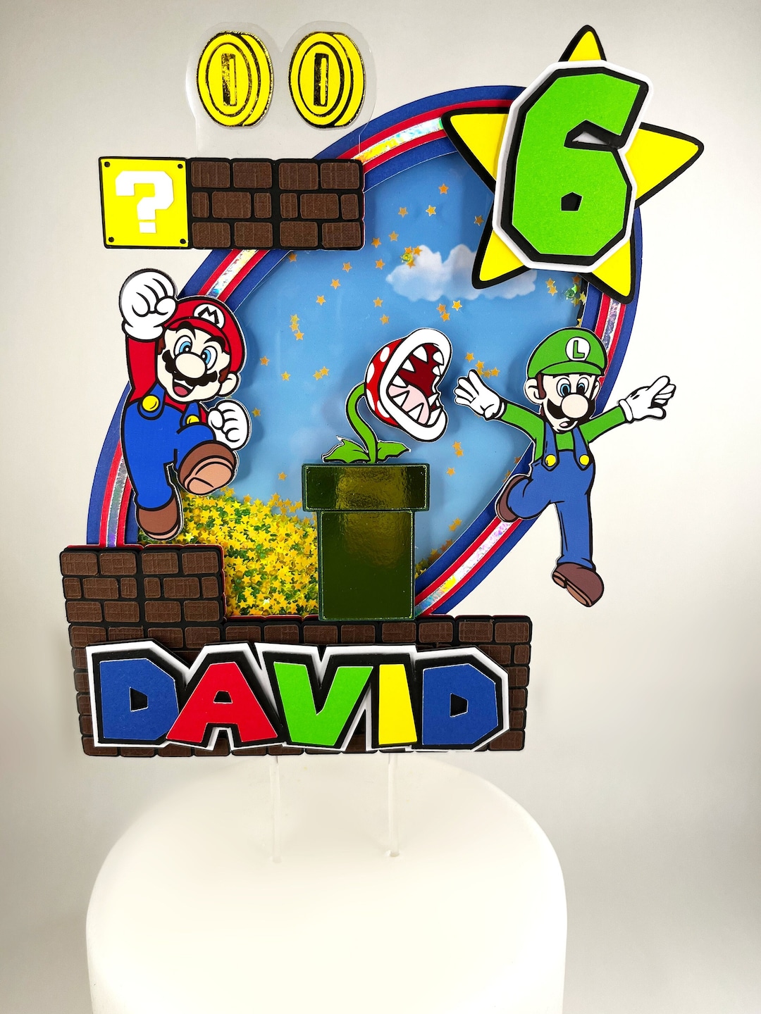 Super Mario Cake Topper - Etsy