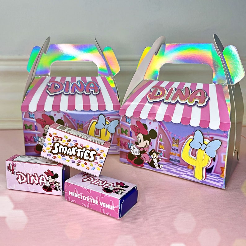 Minnie Bowtique Party Collection | Cake Topper | Favor Box ...