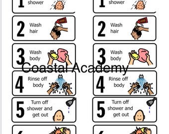 Shower Schedule - Etsy