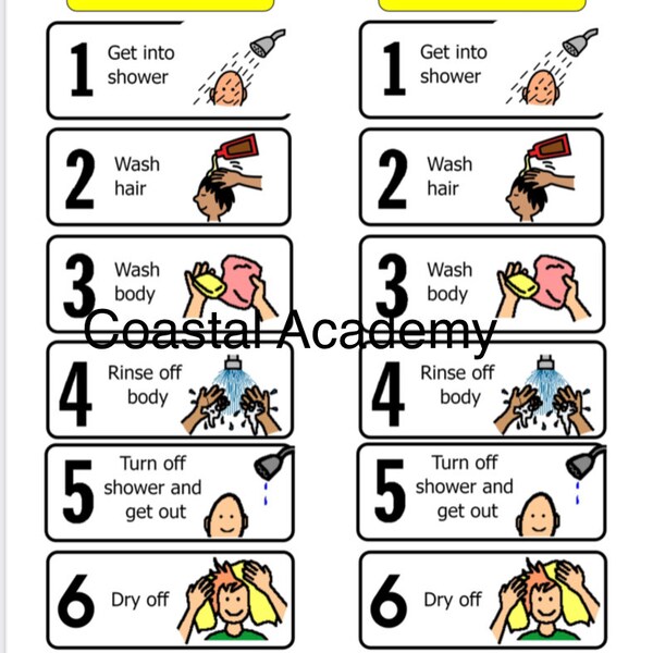 Shower Schedule - Etsy