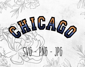 Chicago Digital Png,svg,ai,jpg,dxf Files - Etsy