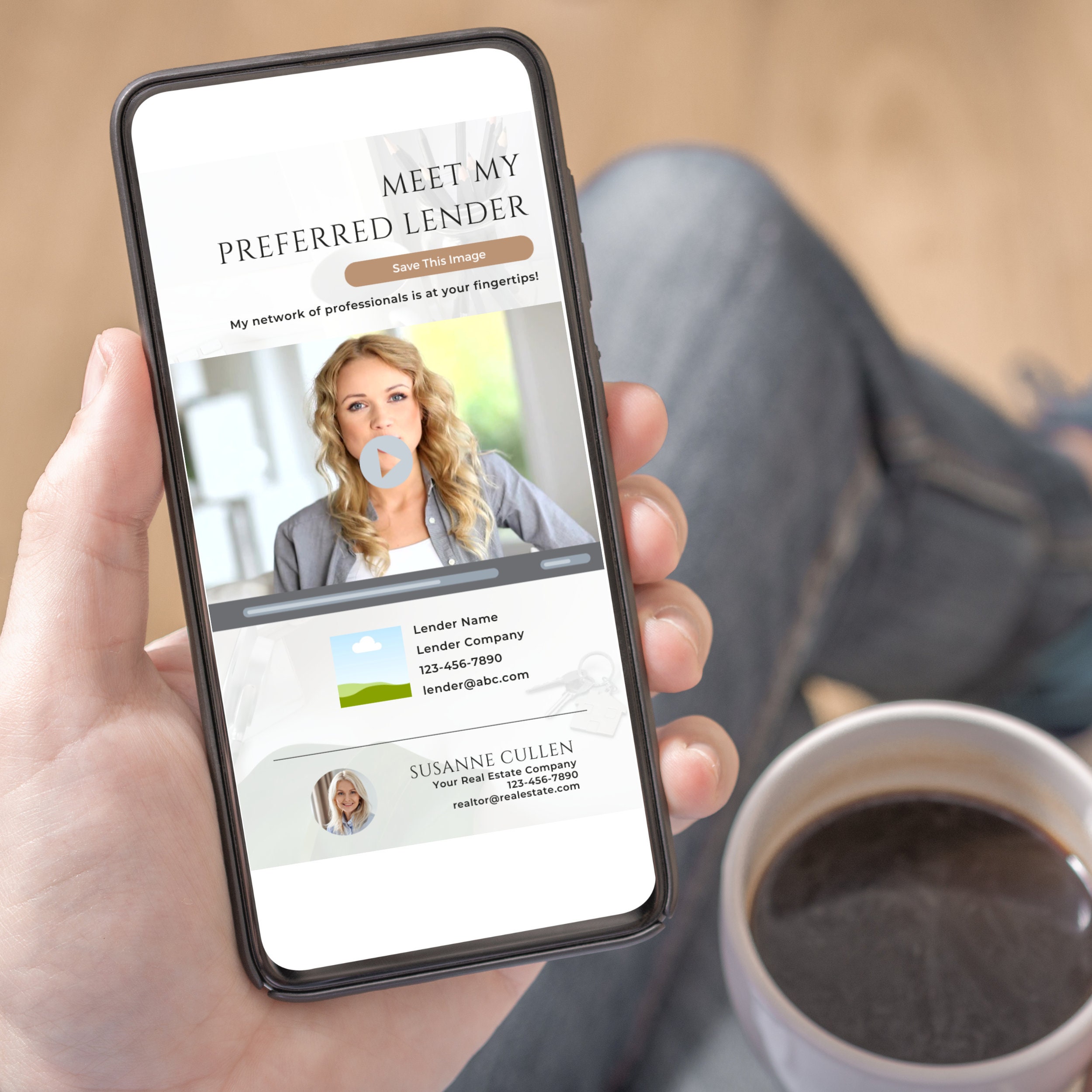 Preferred Lender Video Text Message - Digital Template for Realtors ...