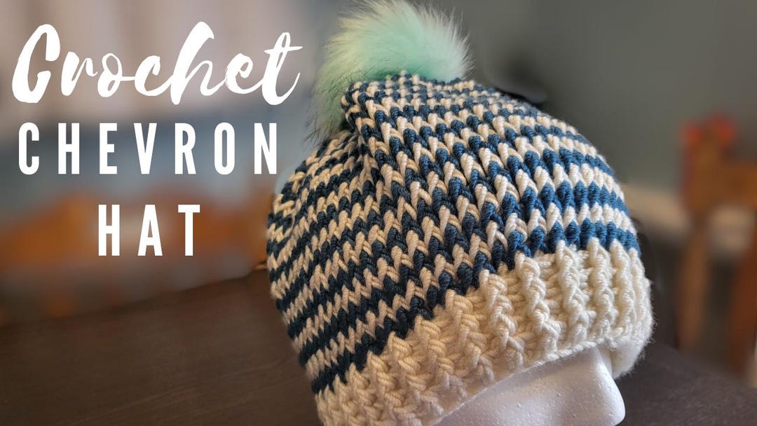 Crochet Chevron Hat Pattern - Etsy