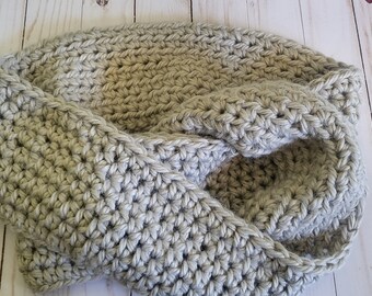 Beige Infinity Scarf Knit Mohair Cowl Knit Circle Scarf Hand - Etsy