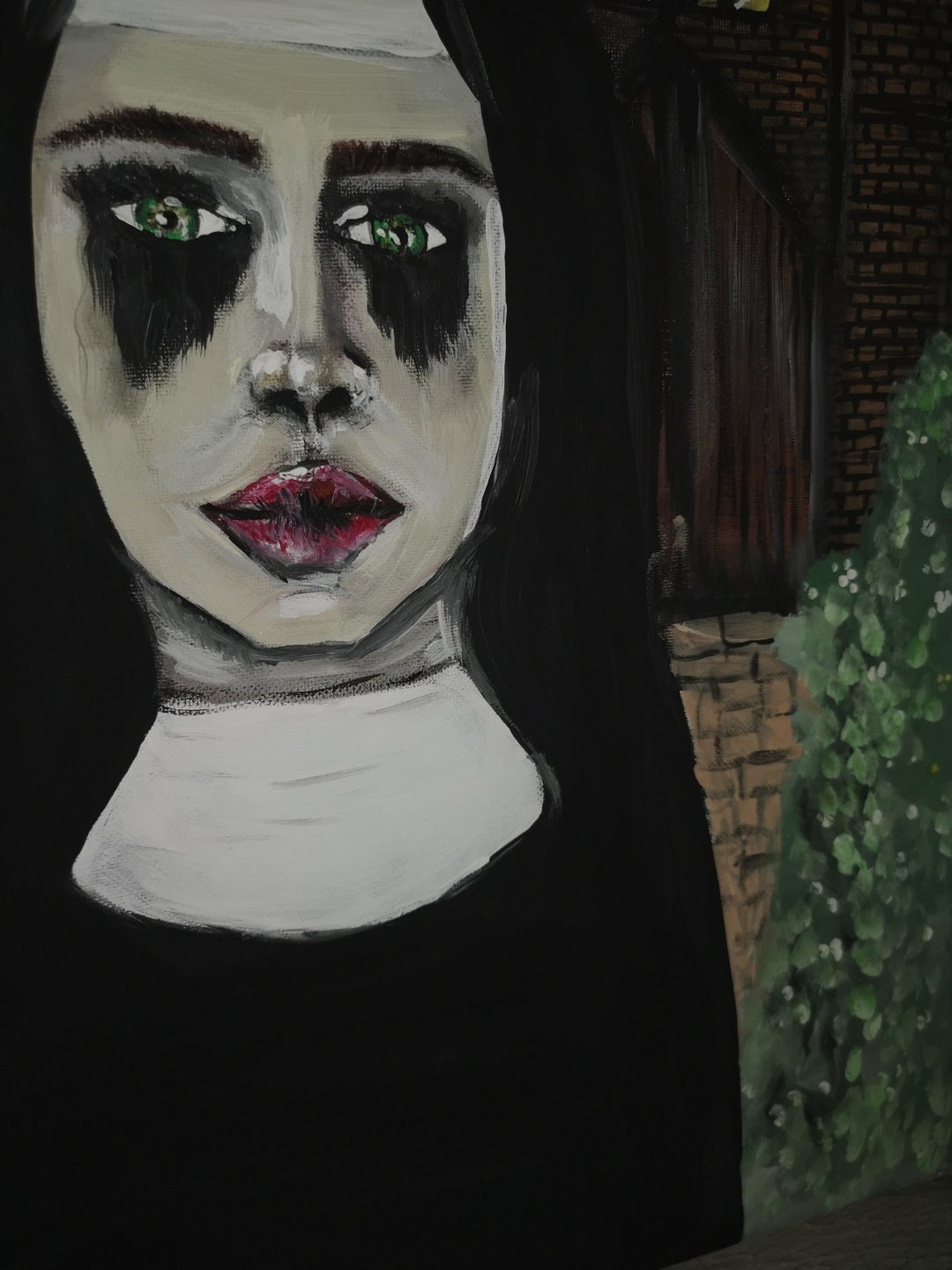 Nun Canvas - Etsy