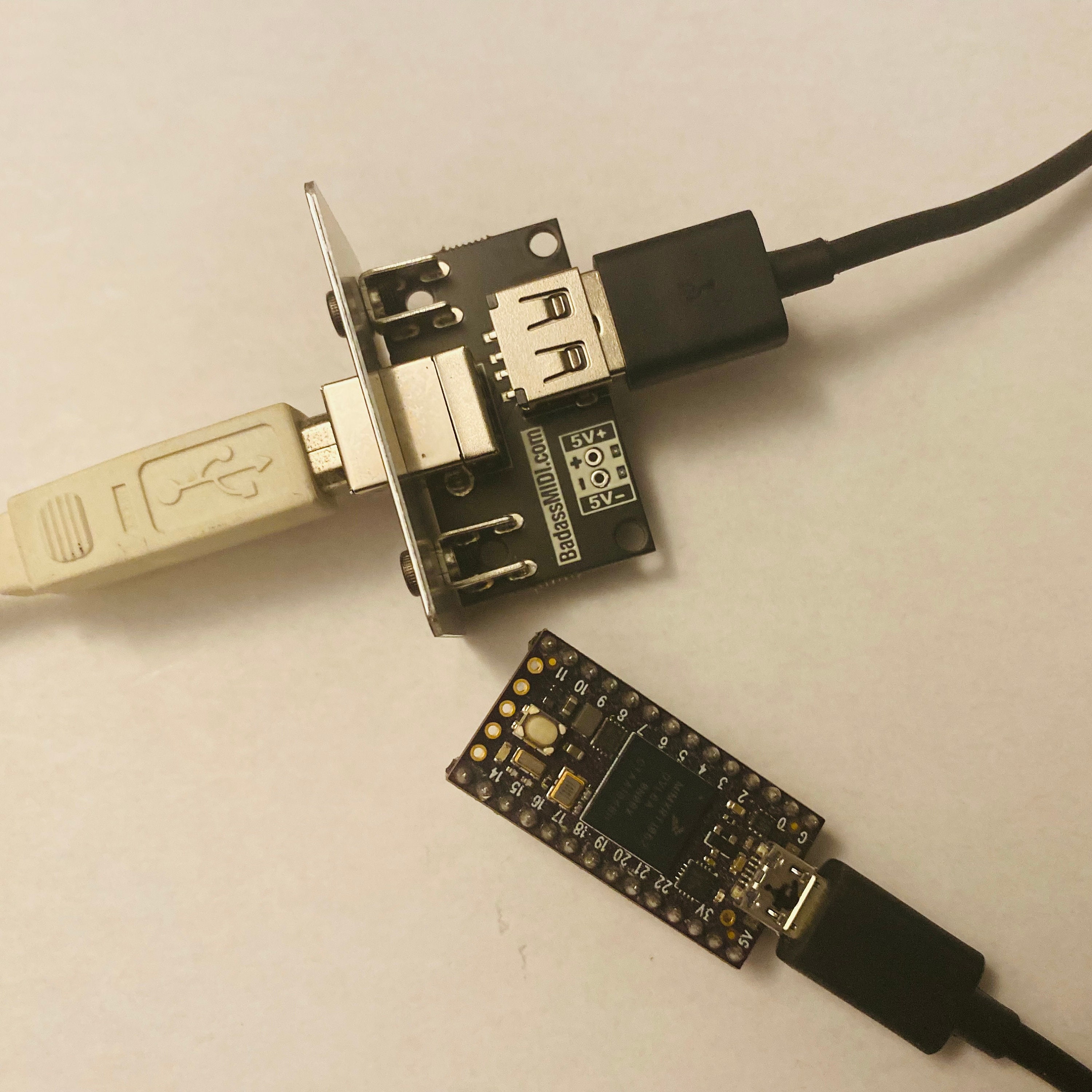 CORE USB, Usb Type-b to Type-a Panel Mounted Jack for Arduino/teensy ...