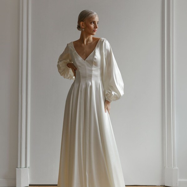 Long Sleeve Sexy Wedding Dresses Etsy