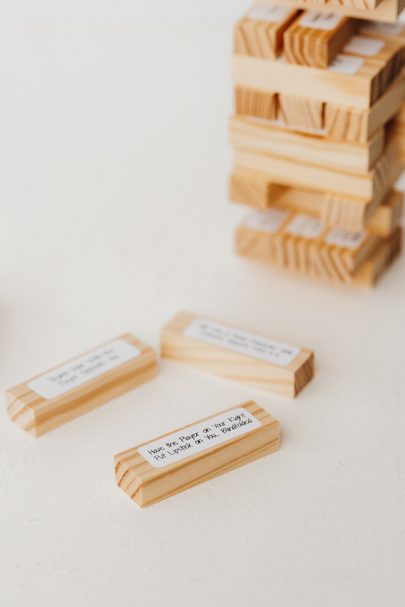 Family Block Tower Game for Kids | DIY Stickers | Digital Download - Etsy