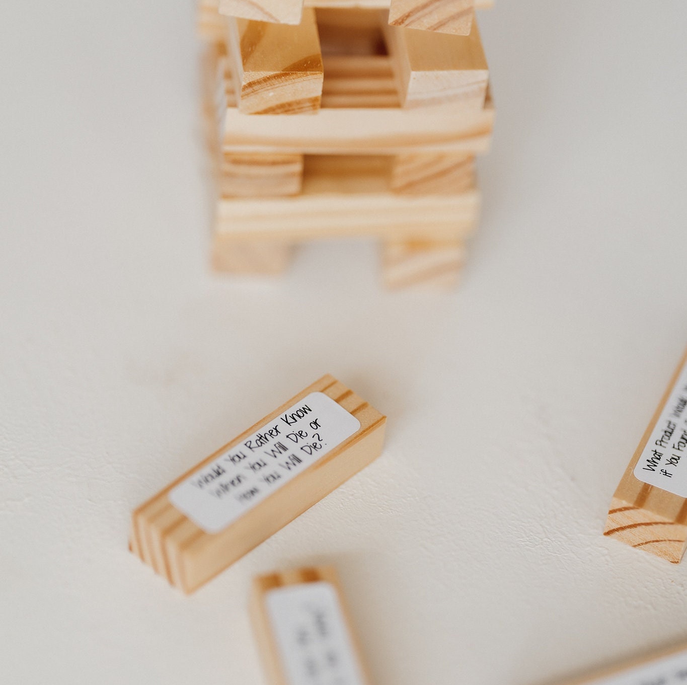 Get to Know You Wooden Block Tower Game | Icebreaker Games ...