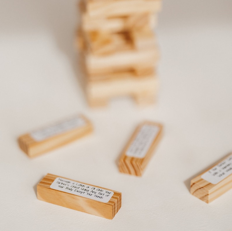 Couples Wooden Block Tower Game | Bedroom Game for Couples | Sexy Date ...