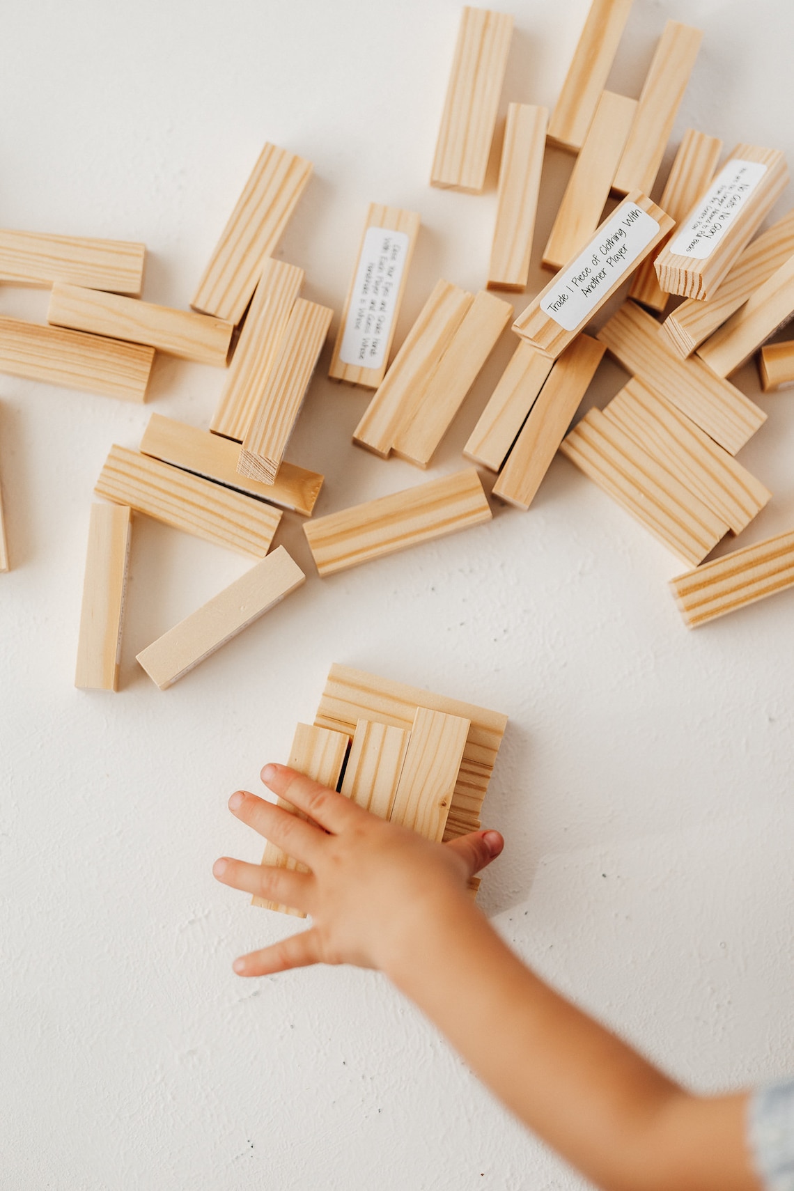 Family Block Tower Game for Kids | DIY Stickers | Digital Download - Etsy