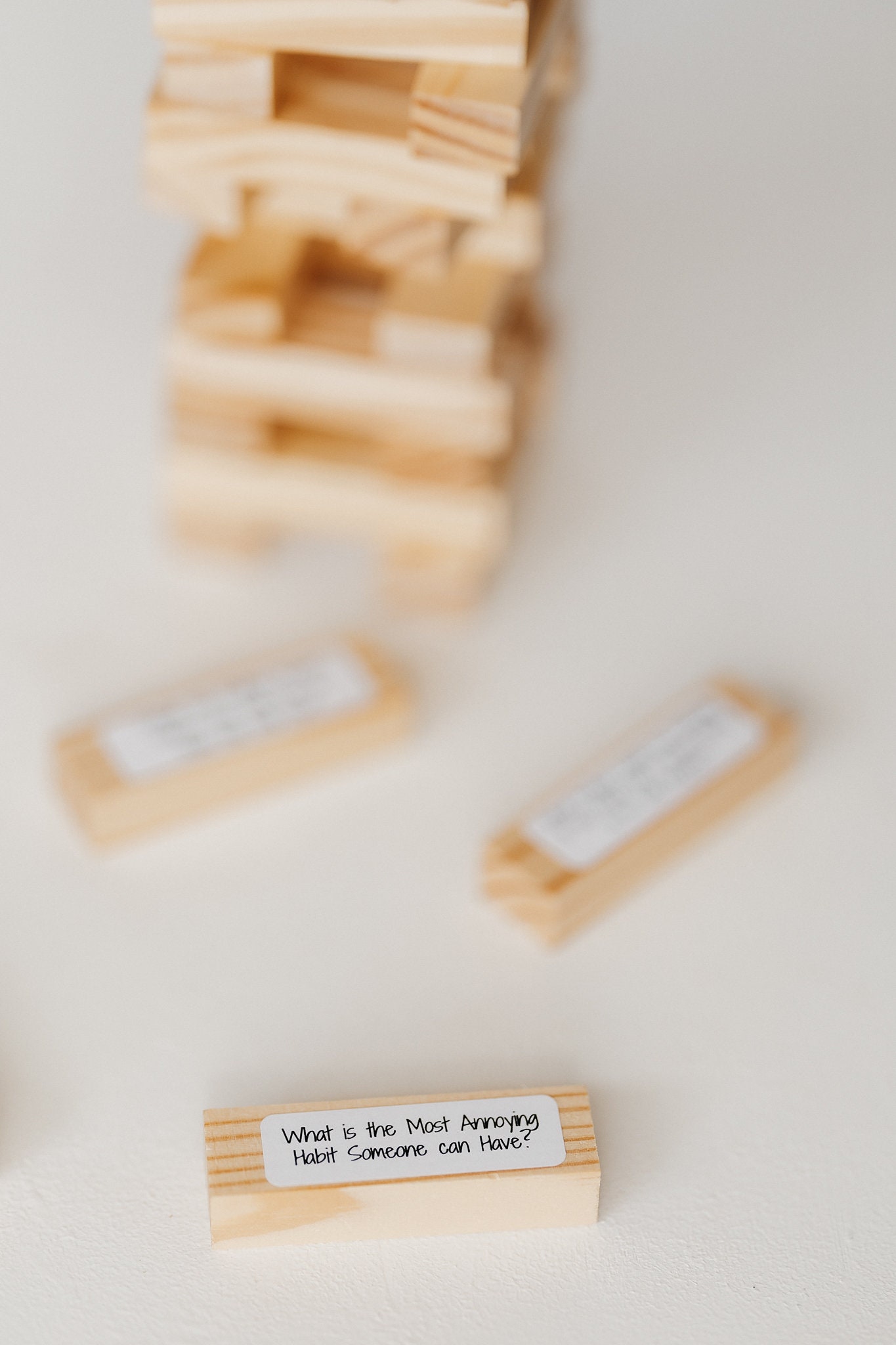 Get to Know You Wooden Block Tower Game | Icebreaker Games ...