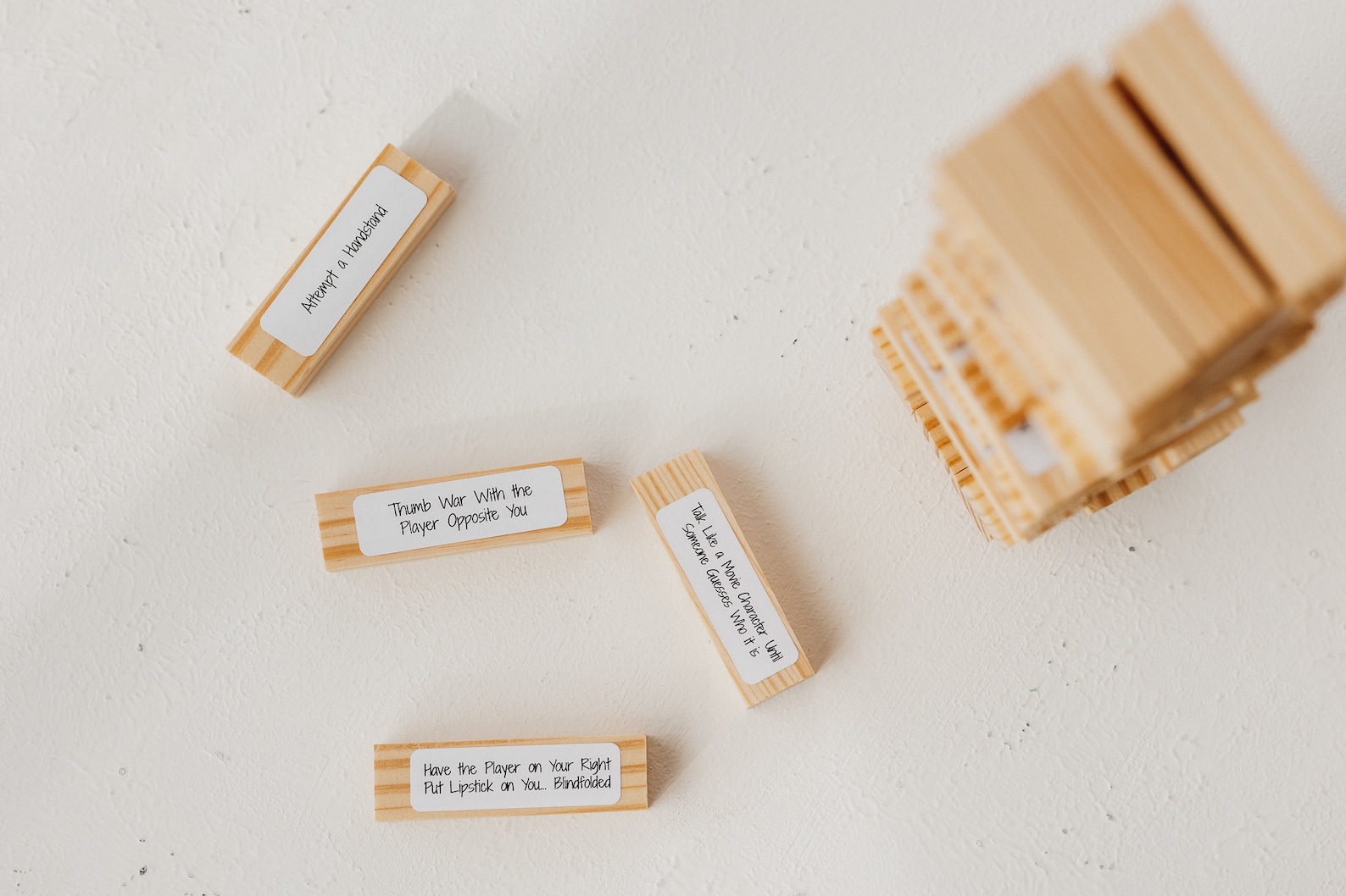 Family Block Tower Game for Kids | DIY Stickers | Digital Download - Etsy