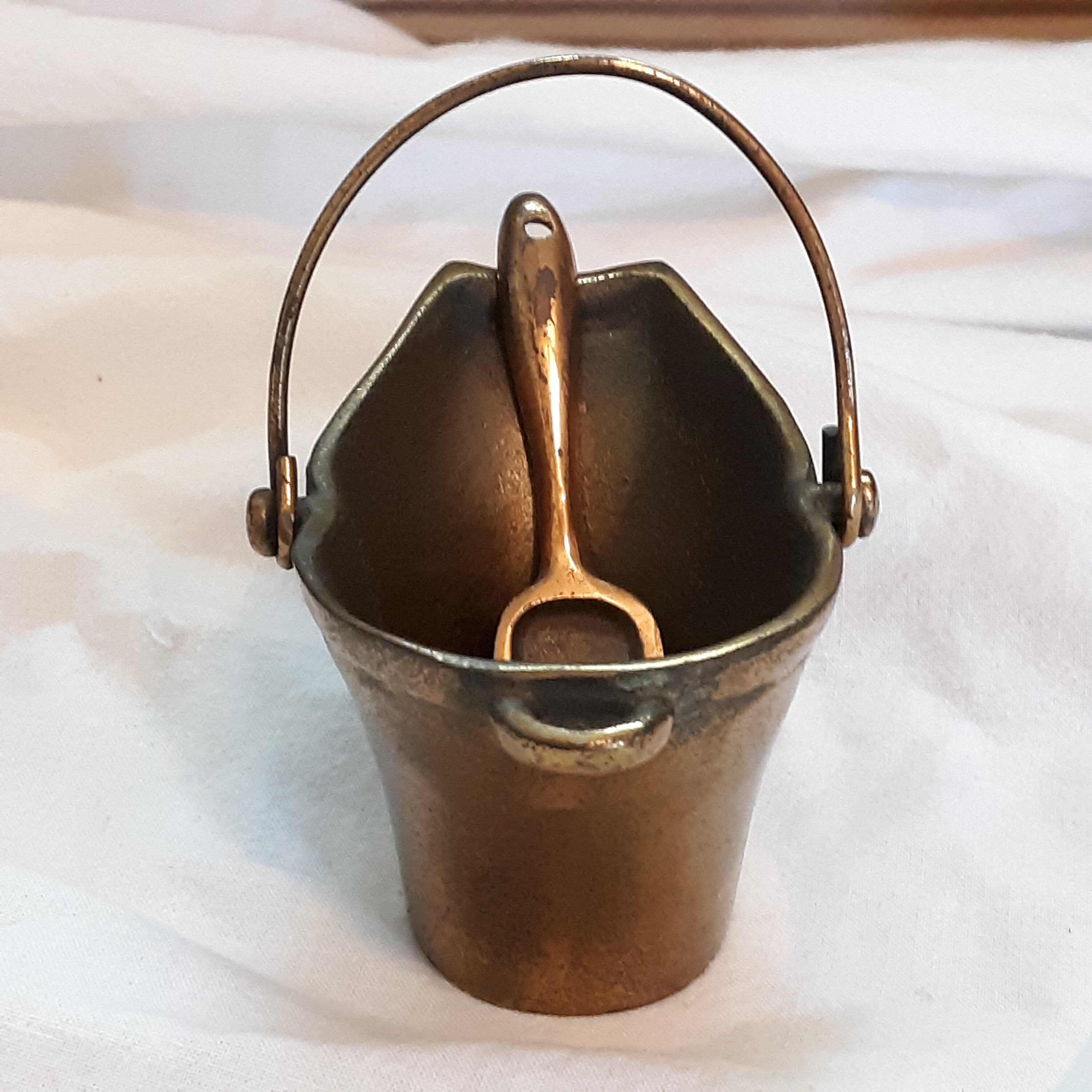 Vintage Brass Small Coal Bucket and Shovel - Etsy