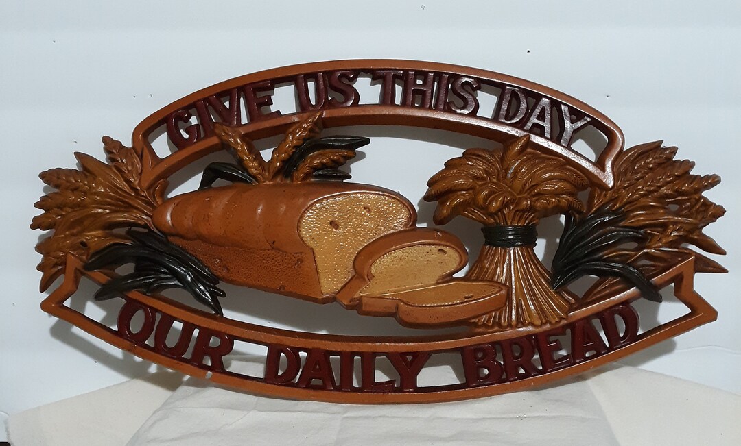 SEXTON Metal "give Us This Day Our Daily Bread" WALL HANGING - Etsy