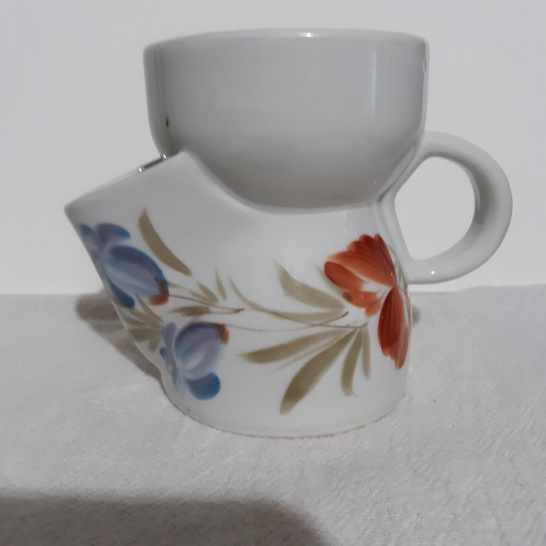 Vintage Porcelain Shaving Mug With Flowers - Etsy