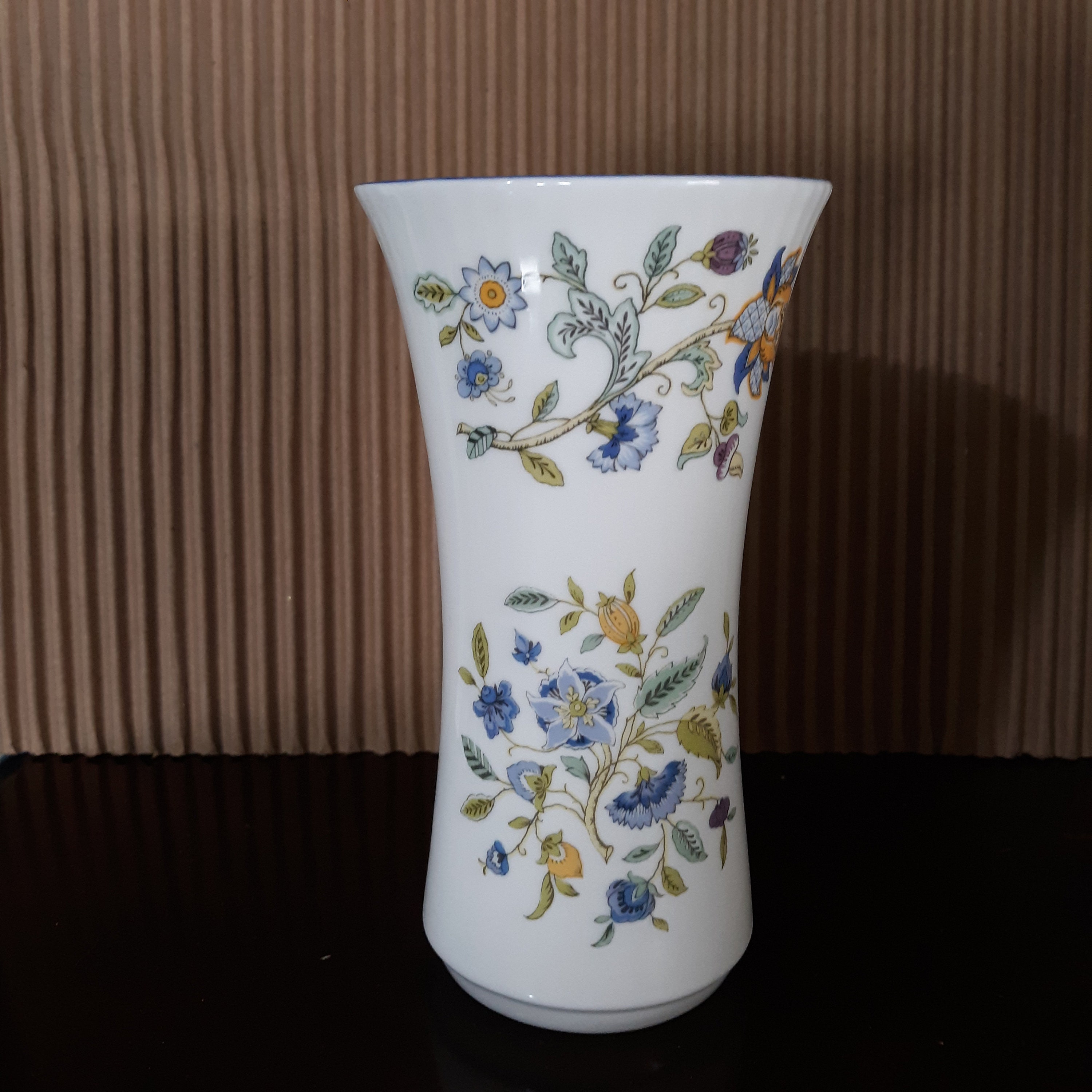 Aynsley Fine Bone China Minton Hadden Hall Vase in Blue From England - Etsy