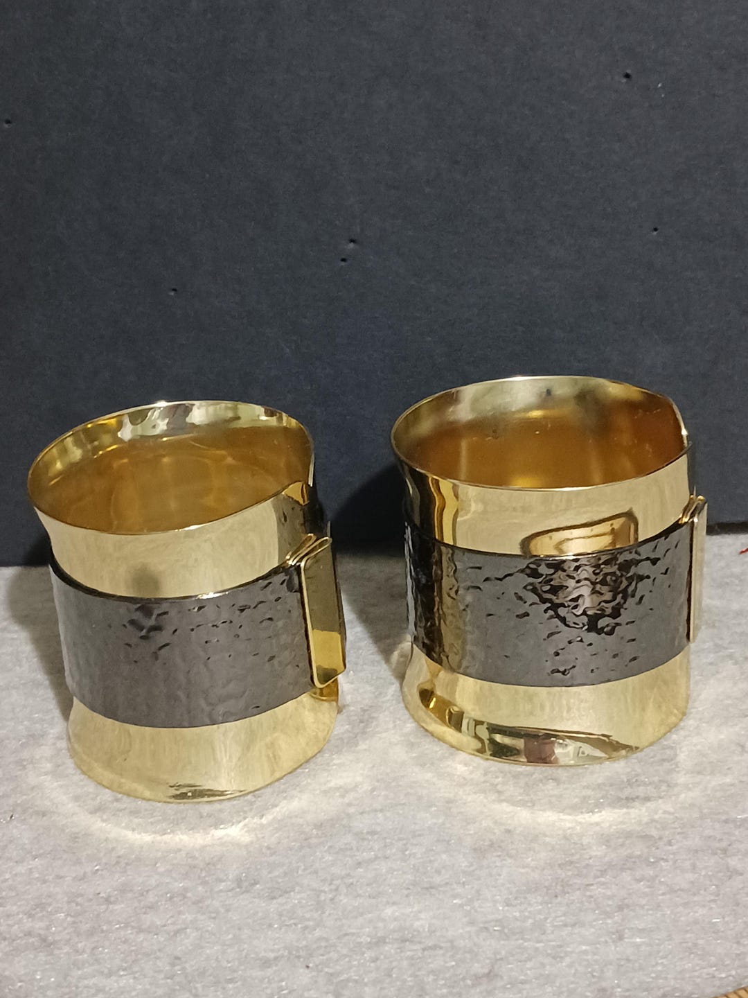 Gold and Bronze Napkin Rings for the Holiday Table - Etsy