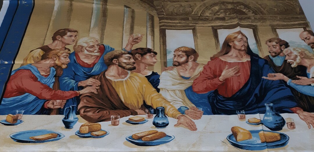 EASTER: the Last Supper Fabric Panel - Etsy