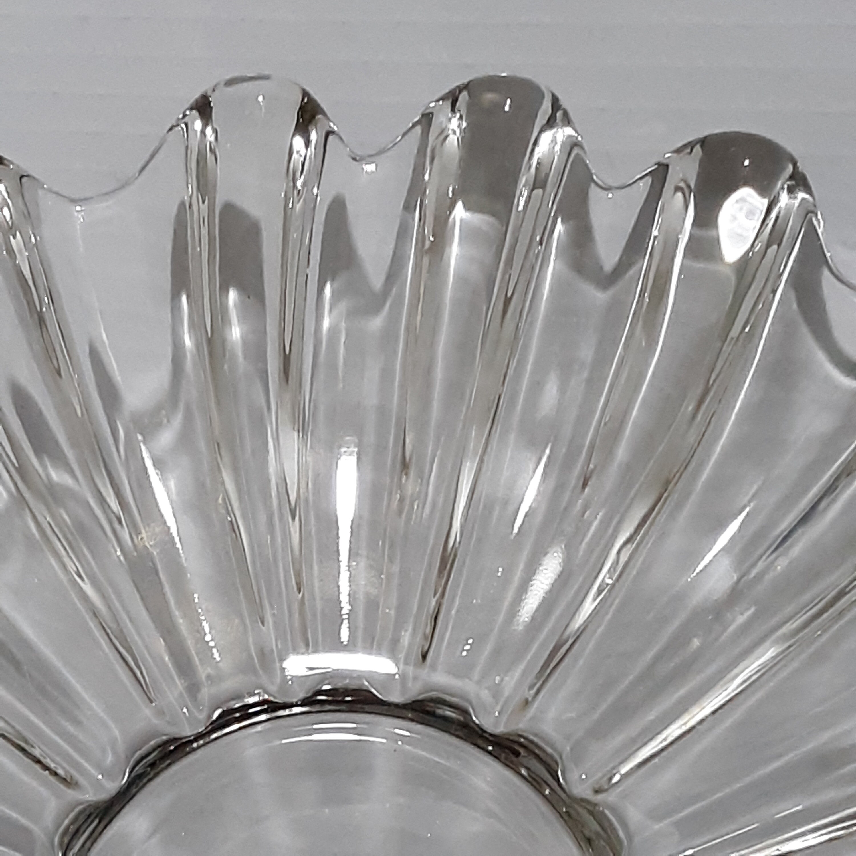 Vintage Clear Glass Bursting Flower Serving Plate 11.5 - Etsy