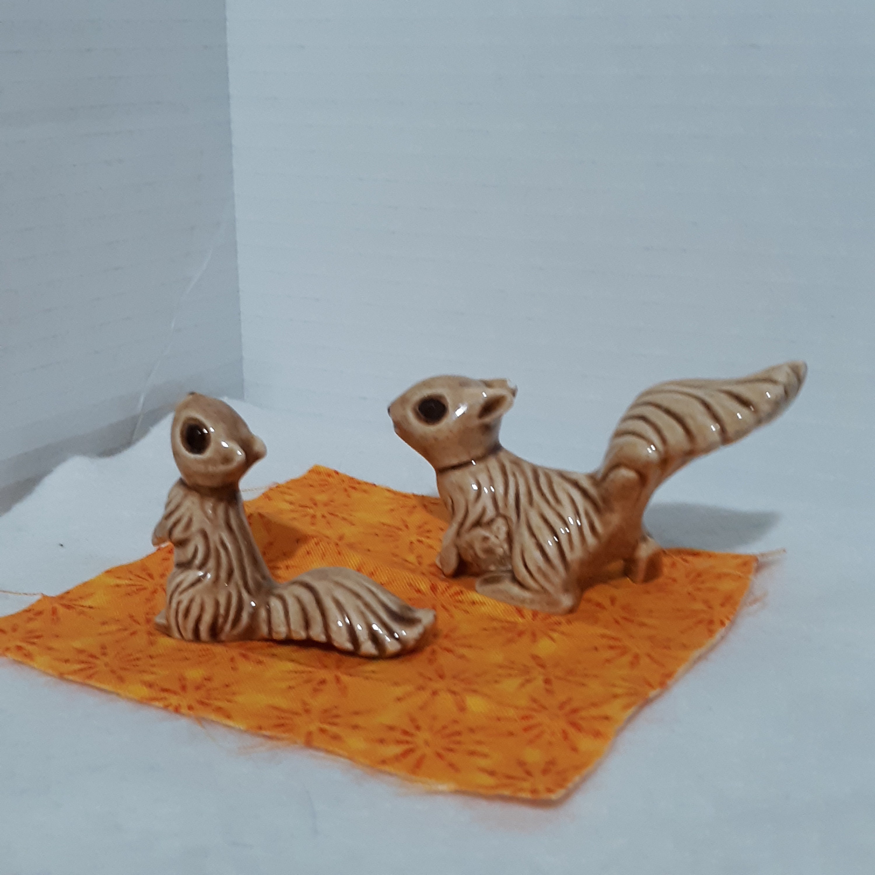 SQUIRRELS 2 Adorable Ceramic Squirrels - Etsy