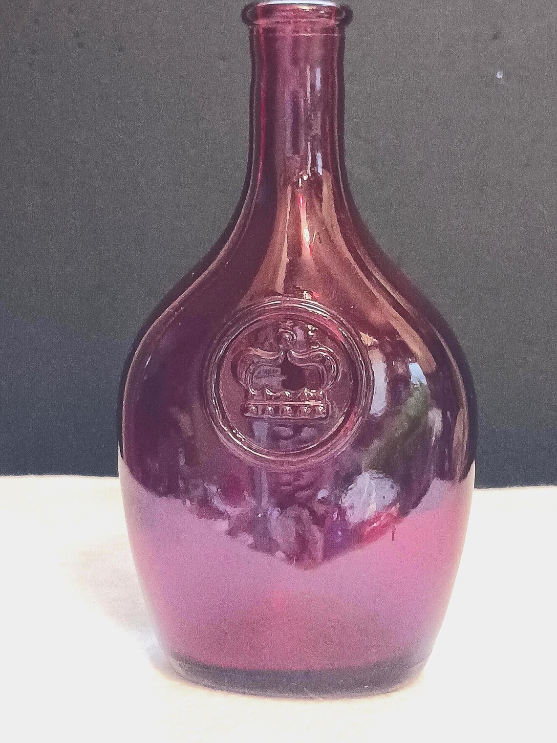 WHEATON RED BOTTLE With Crown 5.5" - Etsy