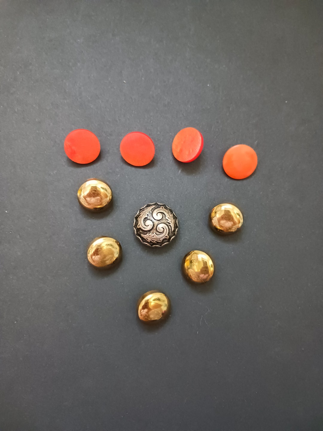 Vintage Style Buttons and Button Cover - Etsy