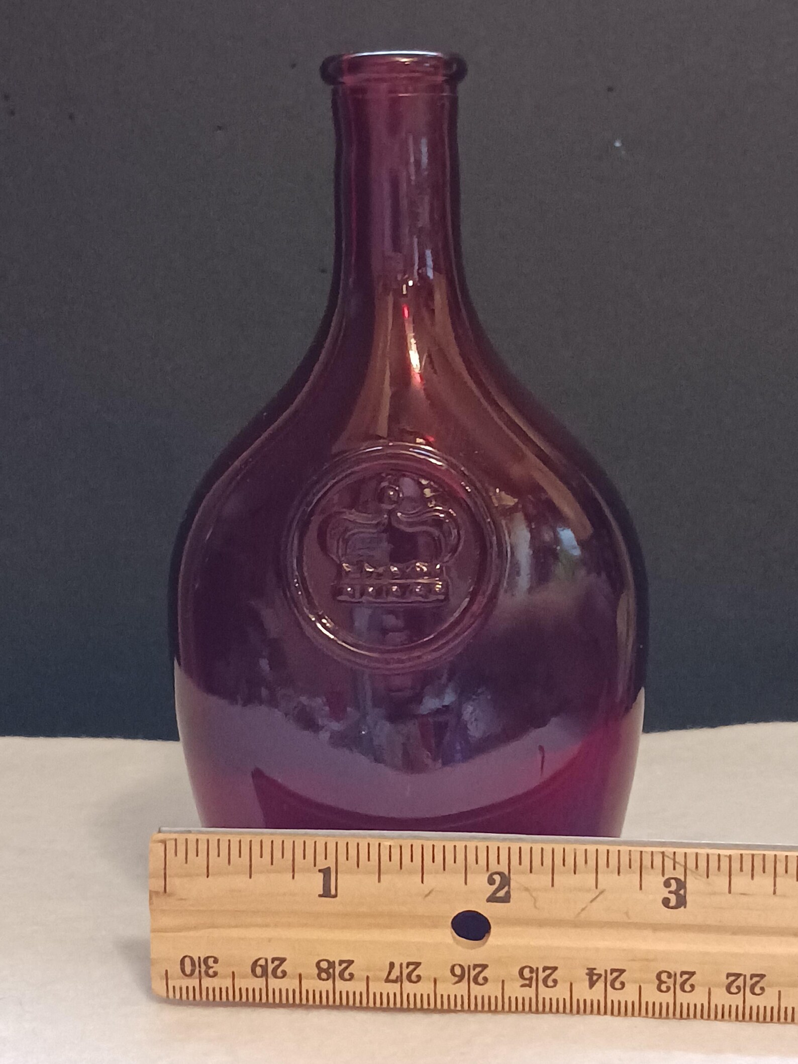 WHEATON RED BOTTLE With Crown 5.5" - Etsy