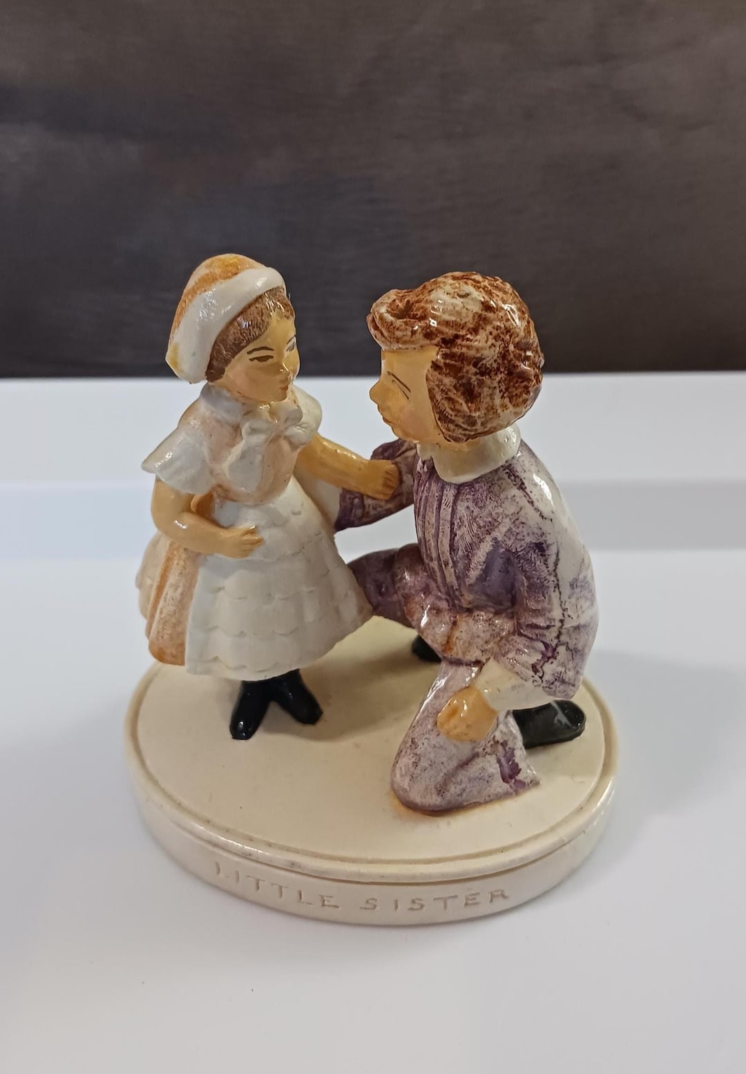 Sebastian Miniatures Little Sister Figurine With Brother 1979 Baston - Etsy