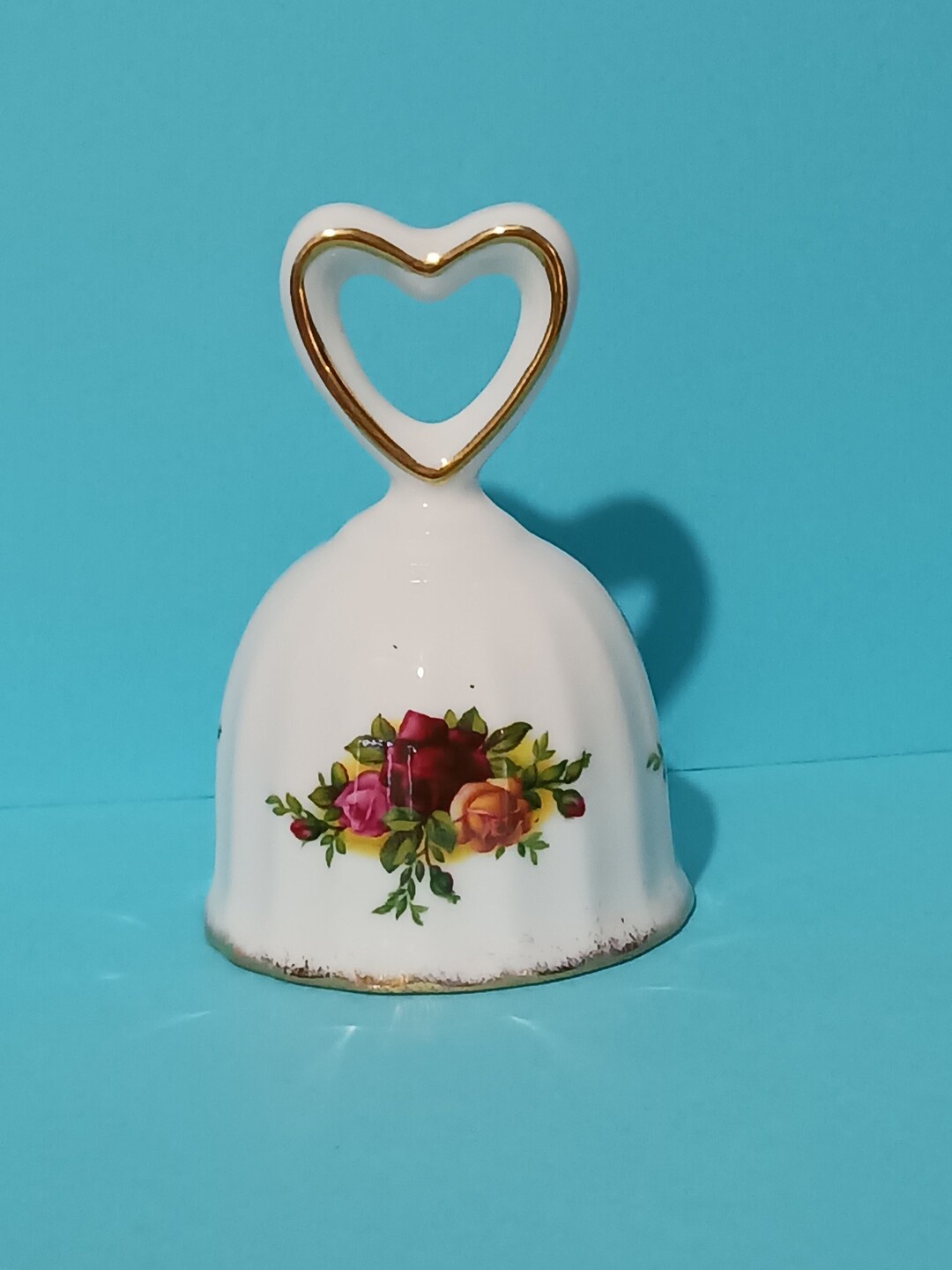Table Dinner Bell: Royal Albert Bone China England Country Roses - Etsy