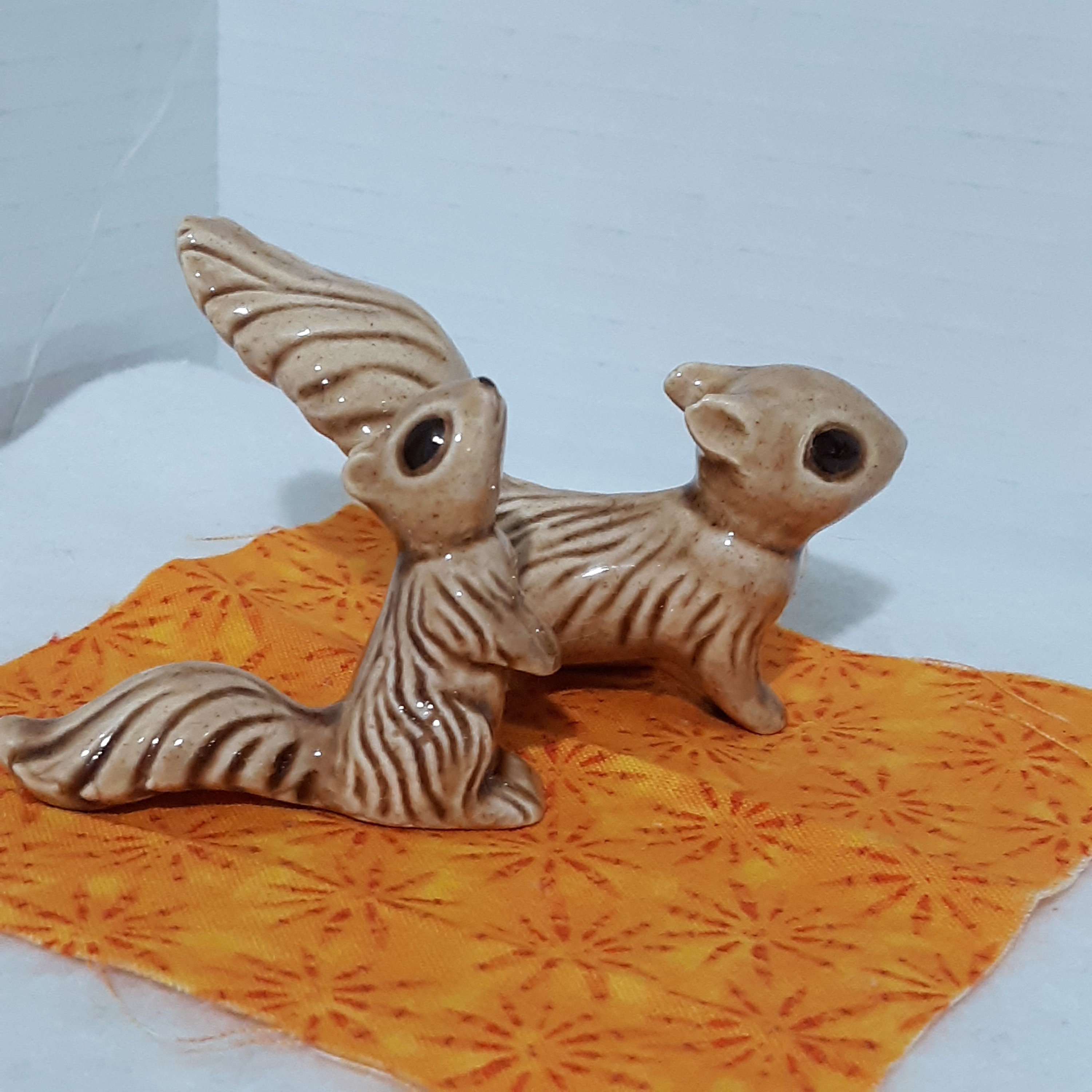 SQUIRRELS 2 Adorable Ceramic Squirrels - Etsy