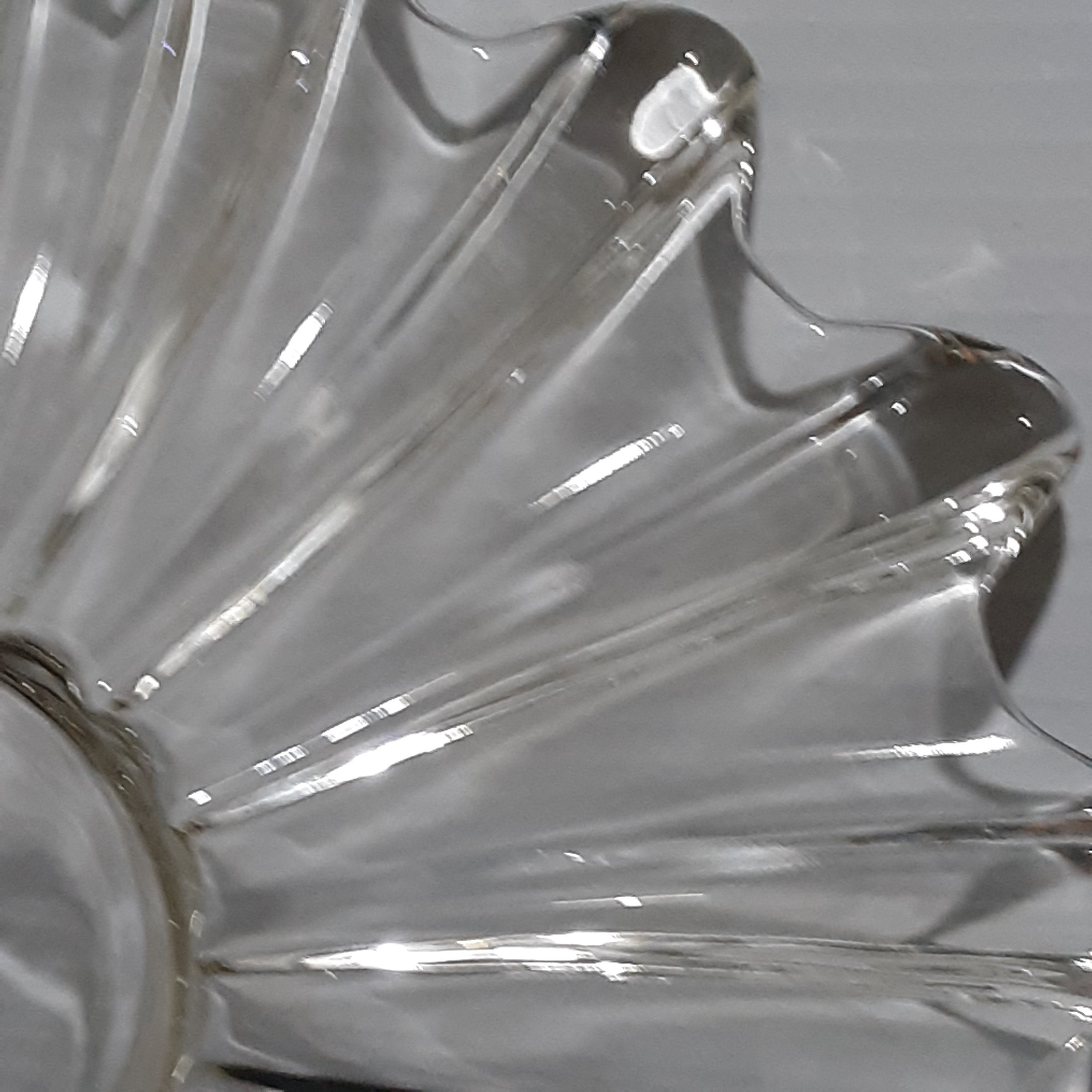 Vintage Clear Glass Bursting Flower Serving Plate 11.5 - Etsy