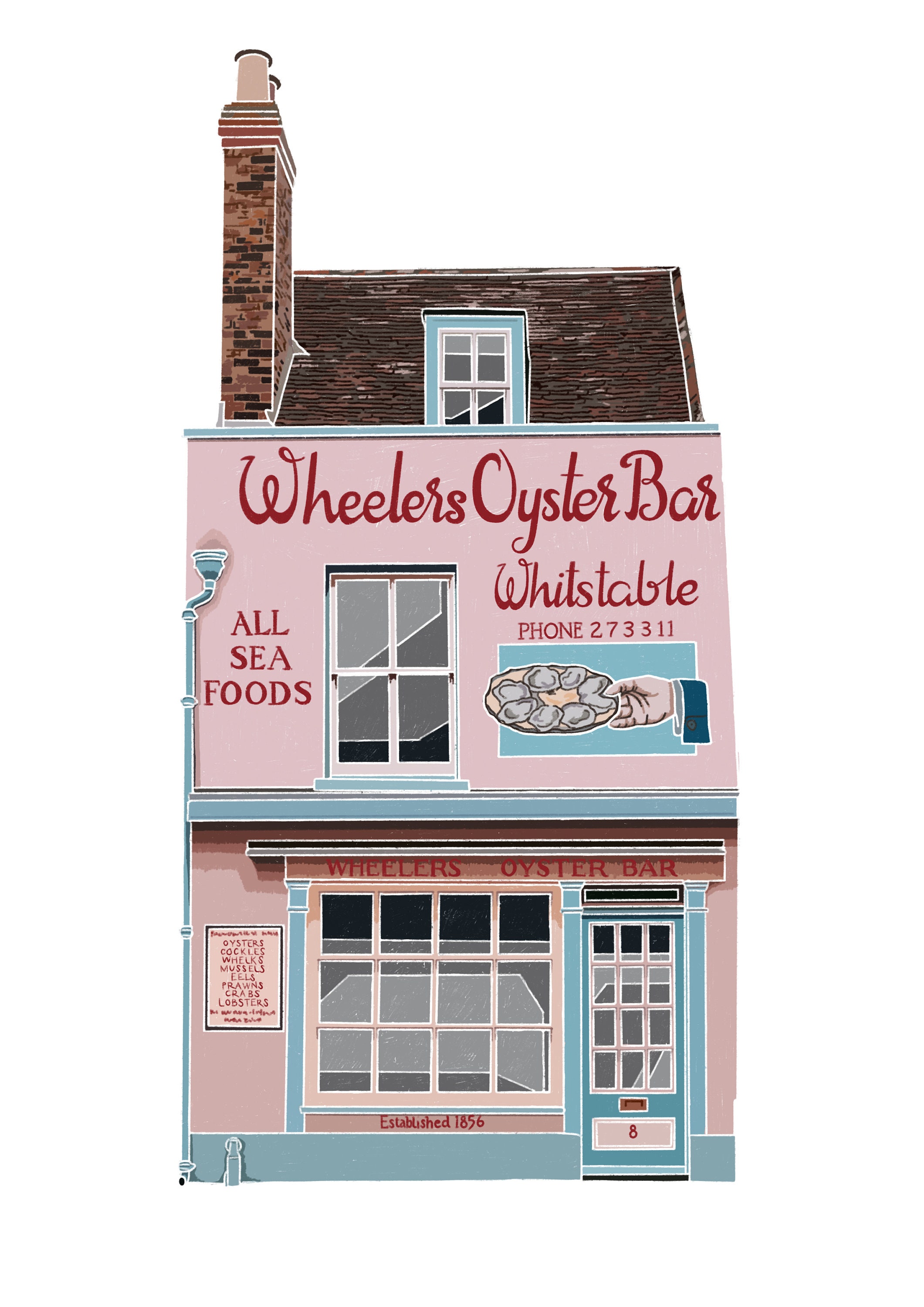 Wheelers Oyster Bar Downloadable Art Print / Whitstable / Wall Art ...
