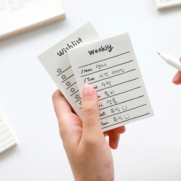 Korean Sticky Note - Etsy