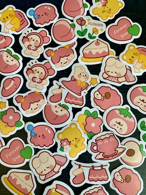 Cute Cartoon/anime Sticker Set | Etsy