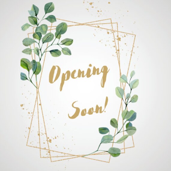 Opening Soon Store Front Sign Logo Bannerdesign Simple - Etsy