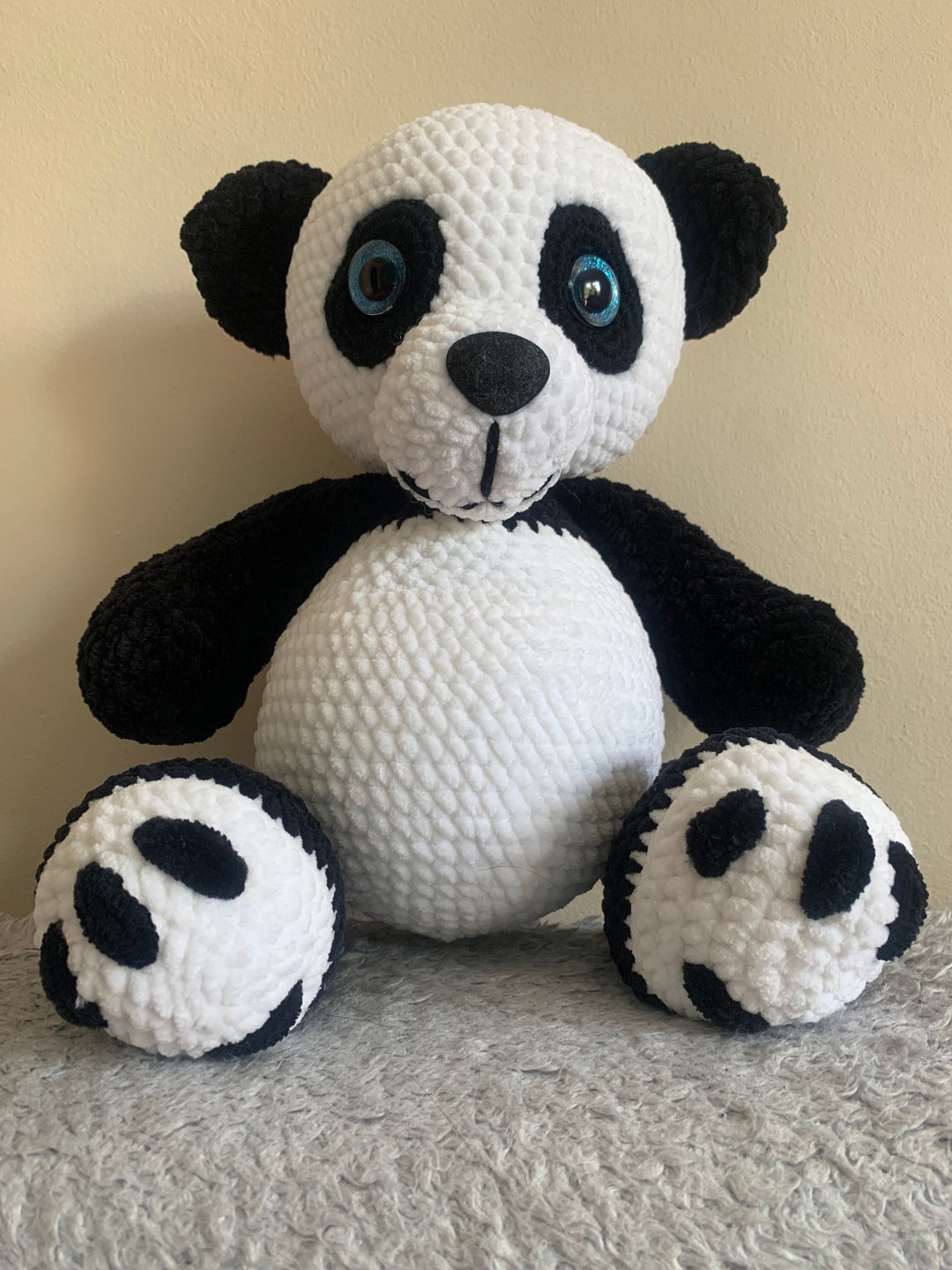 Soft Toy Panda, Handmade Toy, Plush Toy in Amigurumi Style. - Etsy